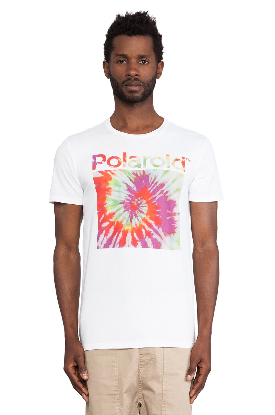 Altru Polaroid Tiedye Tee in White | REVOLVE