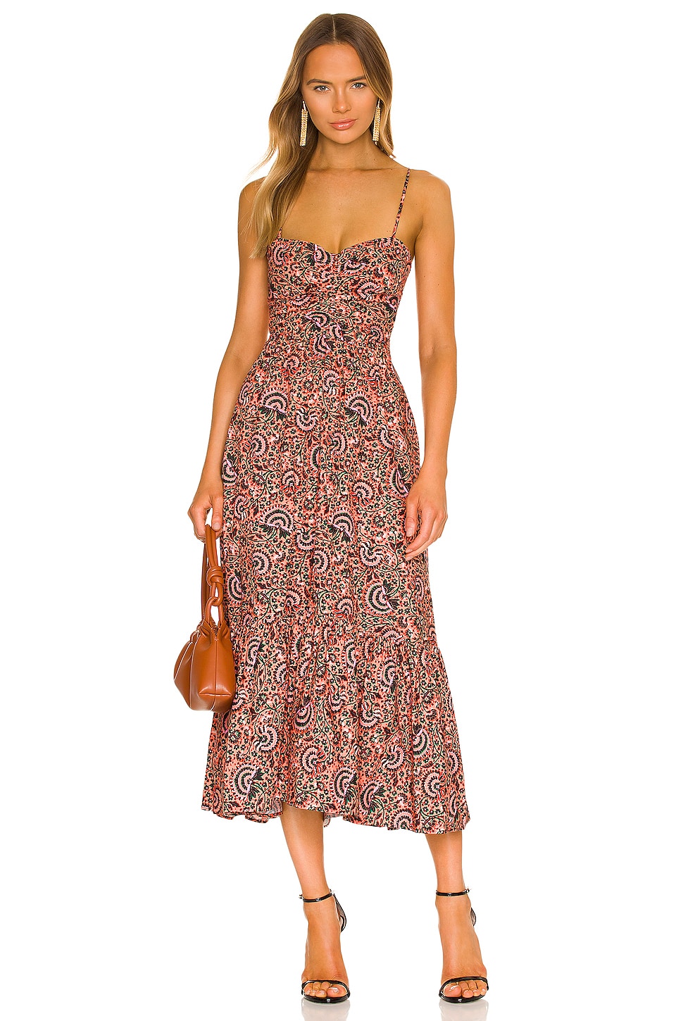 A.L.C. Lilah Dress in Coral Multi | REVOLVE