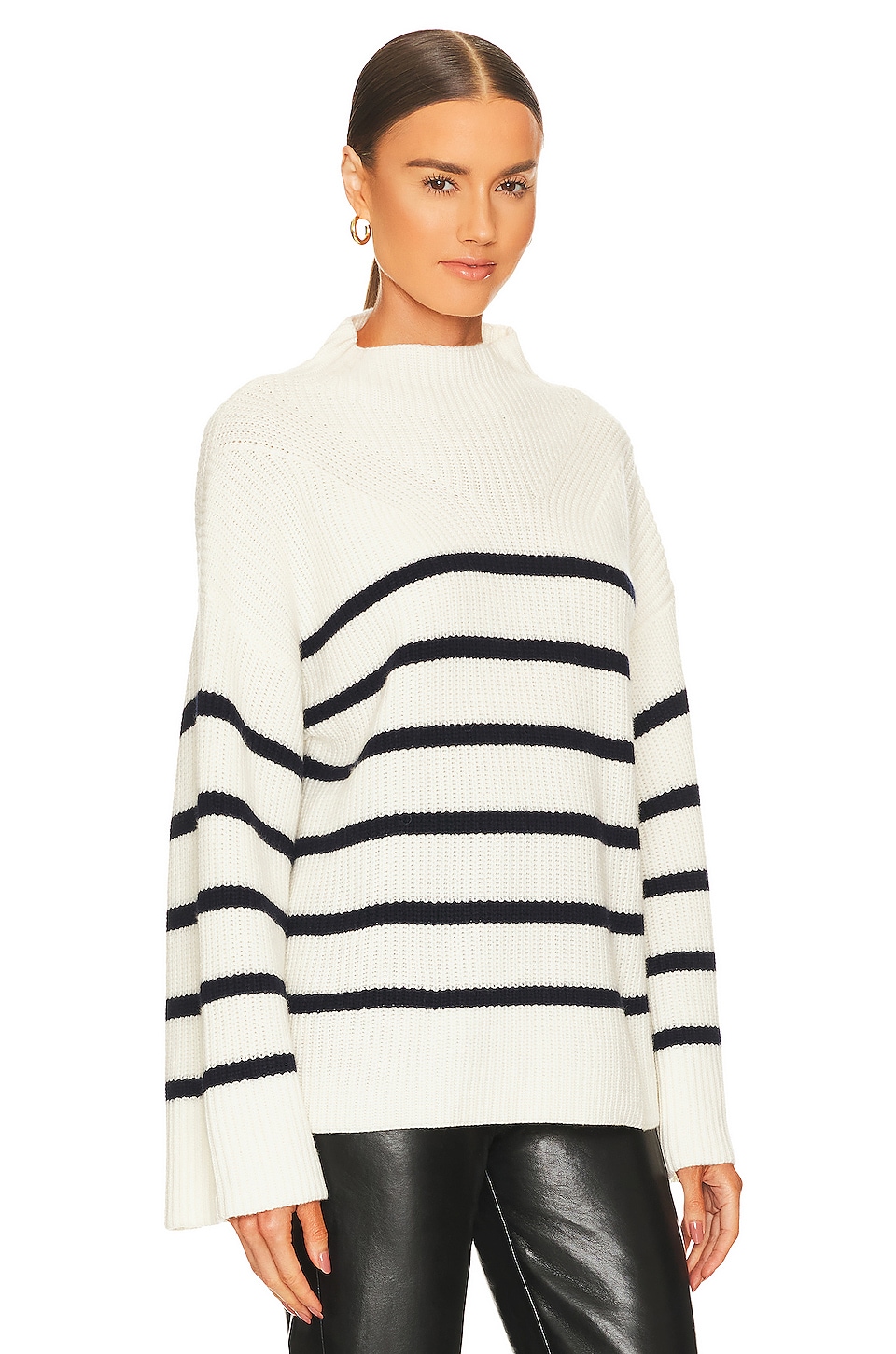 A.L.C. Louise Sweater in Off White & Navy | REVOLVE