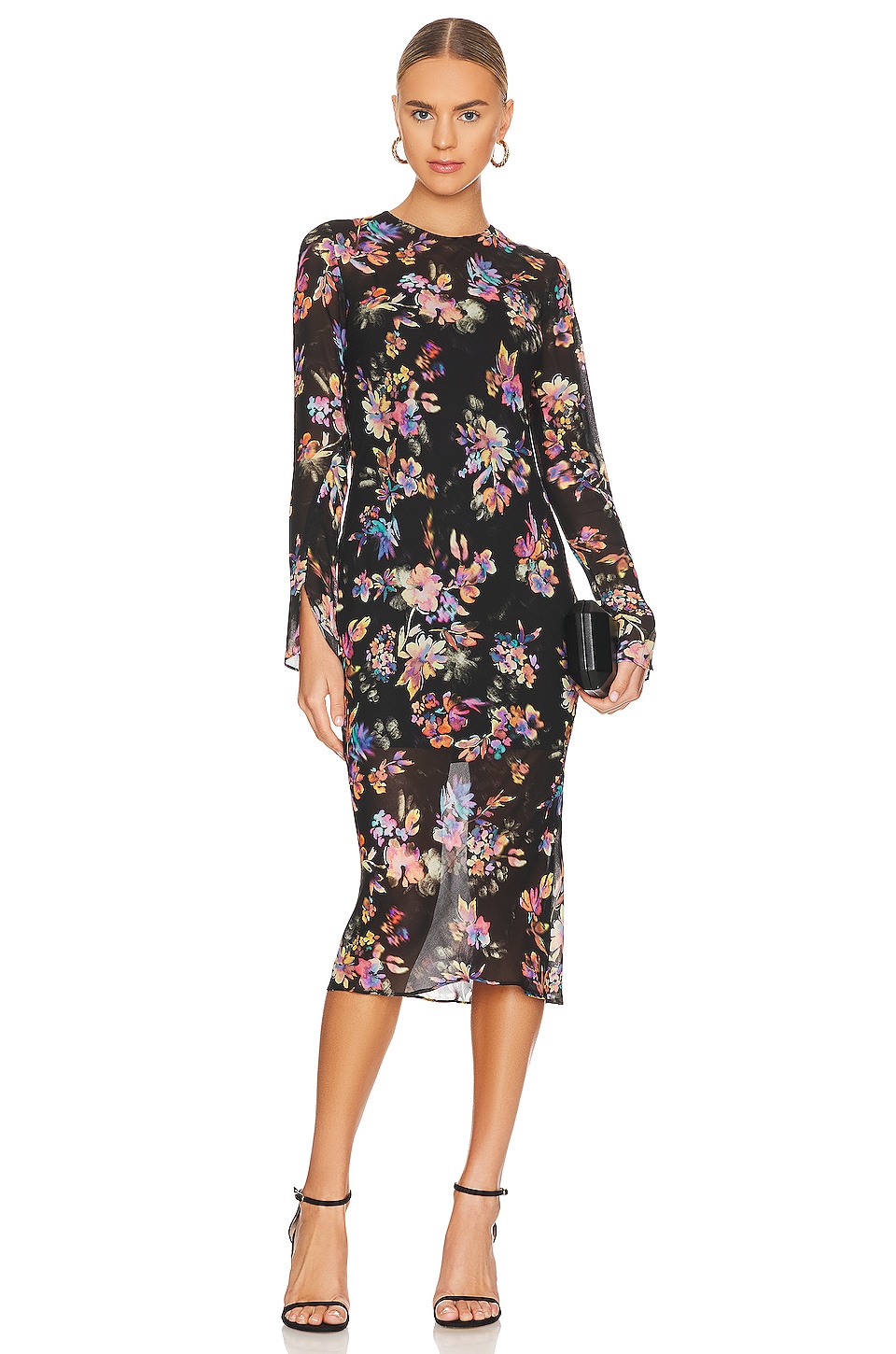 Amanda Uprichard Collier Midi Dress in Mirabella | REVOLVE