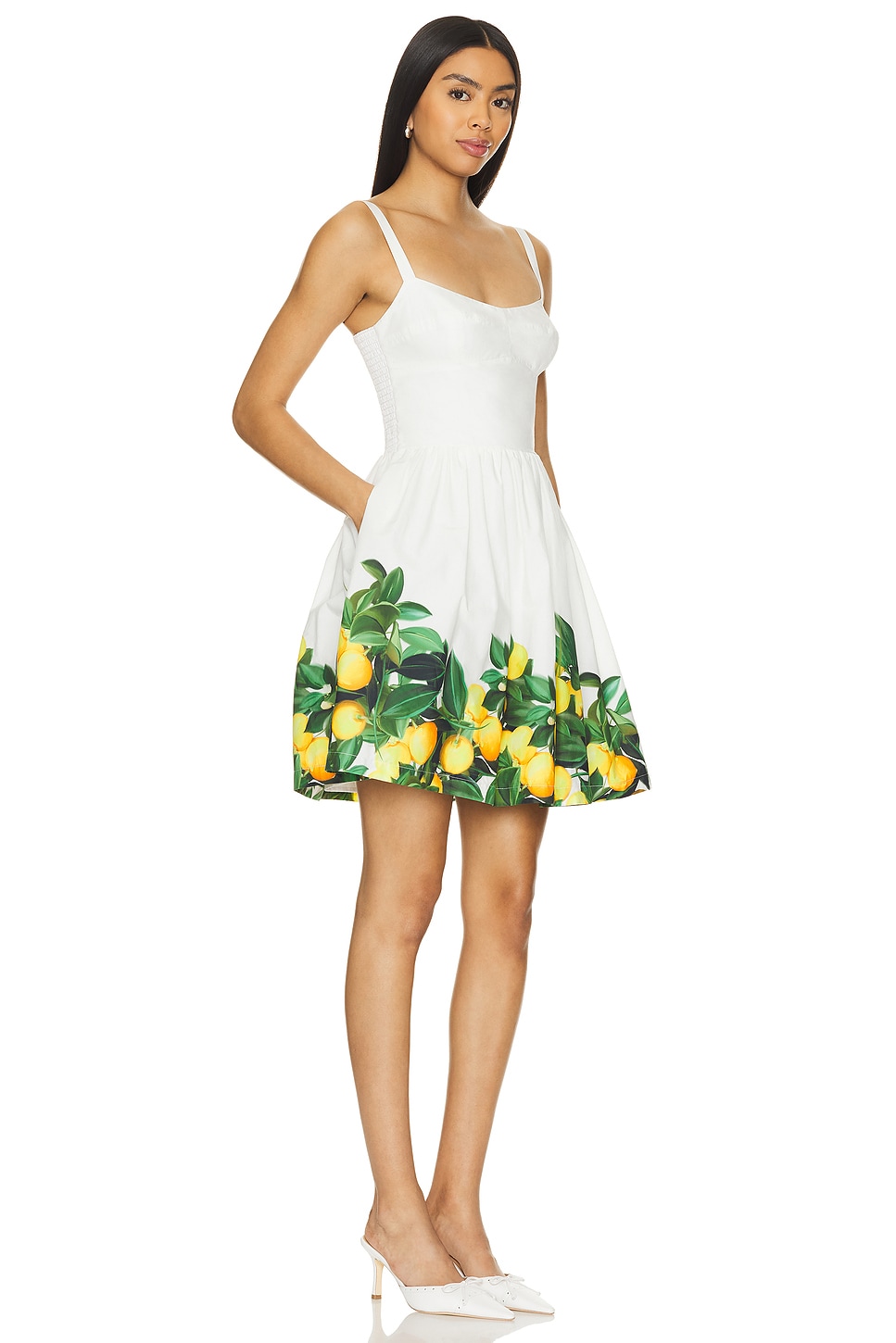 Amanda Uprichard Napoli Dress in Lemonhead | REVOLVE
