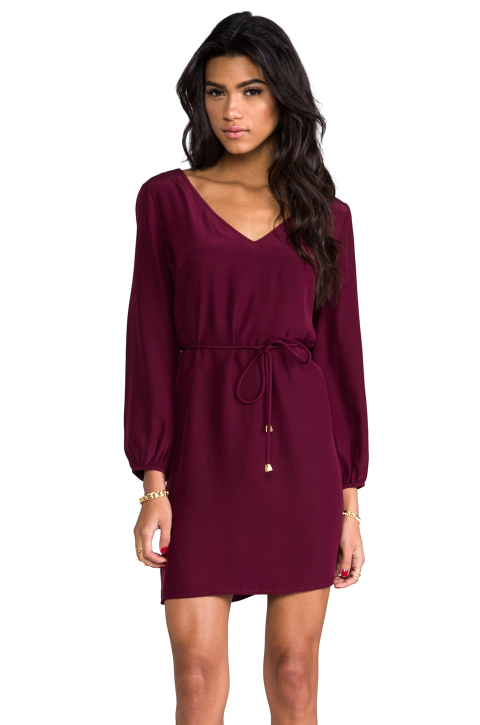 Amanda Uprichard Tiffany Dress in Wine | REVOLVE