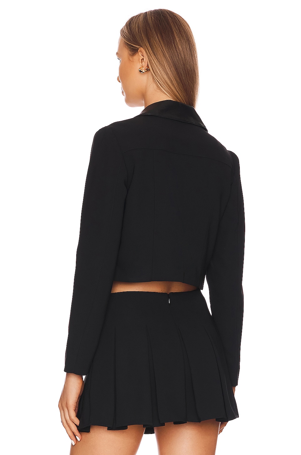 Amanda Uprichard Sanders Jacket in Black | REVOLVE