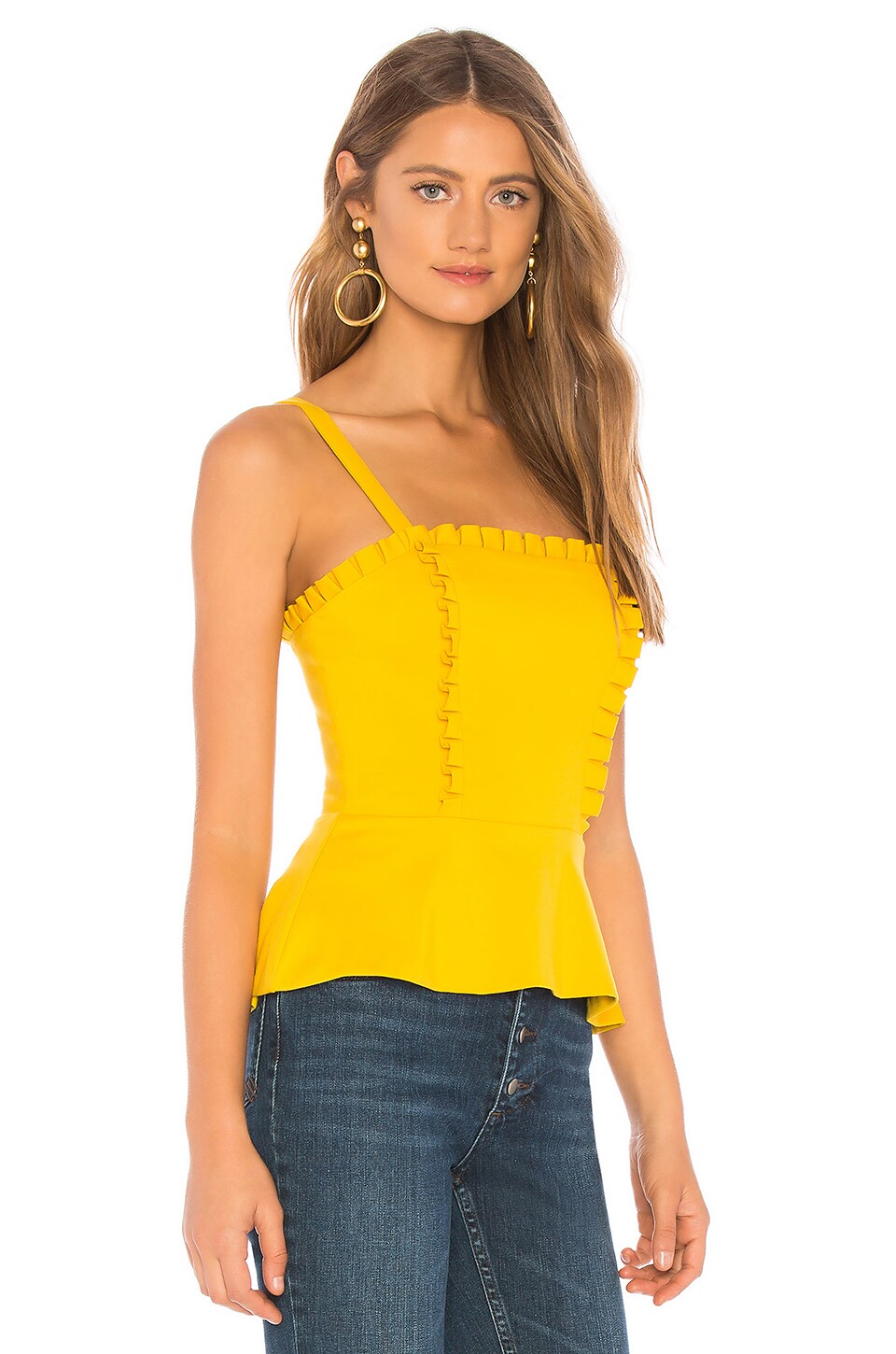 Amanda Uprichard Mott Top in Marigold | REVOLVE