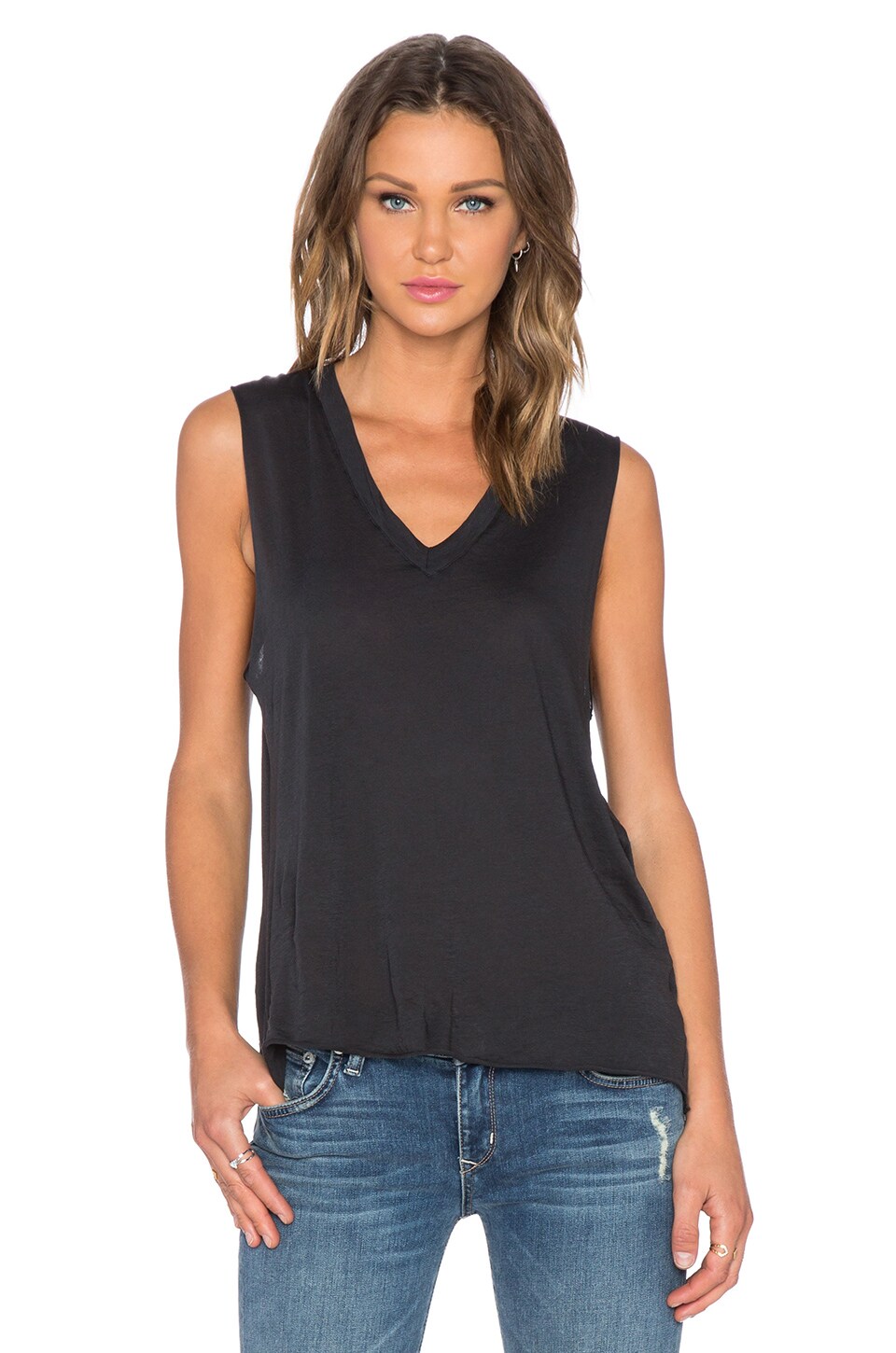 American Vintage Sandy Sky Tank in Carbon | REVOLVE