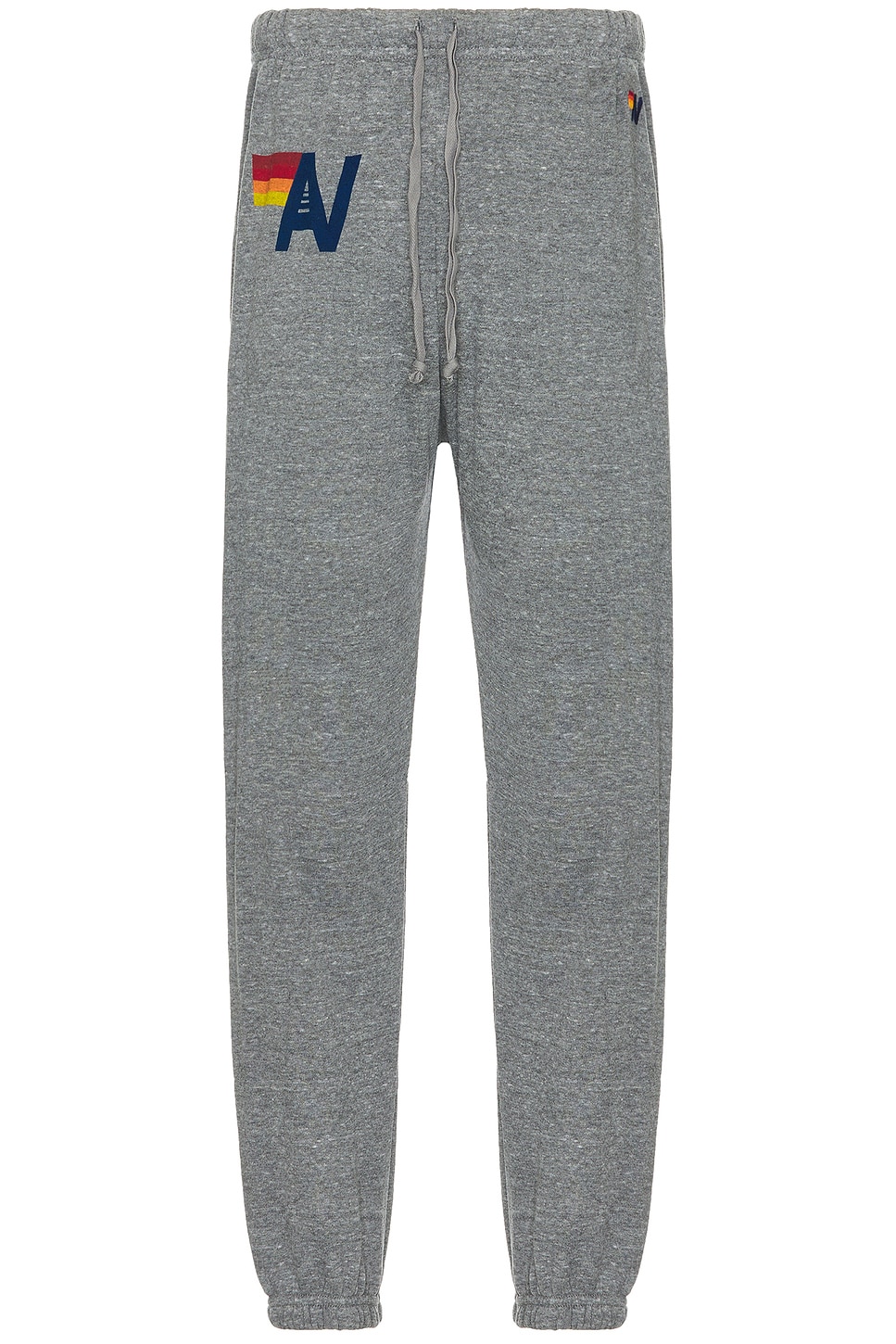 Aviator Nation Logo Mens Sweatpant in Heather Grey | REVOLVE