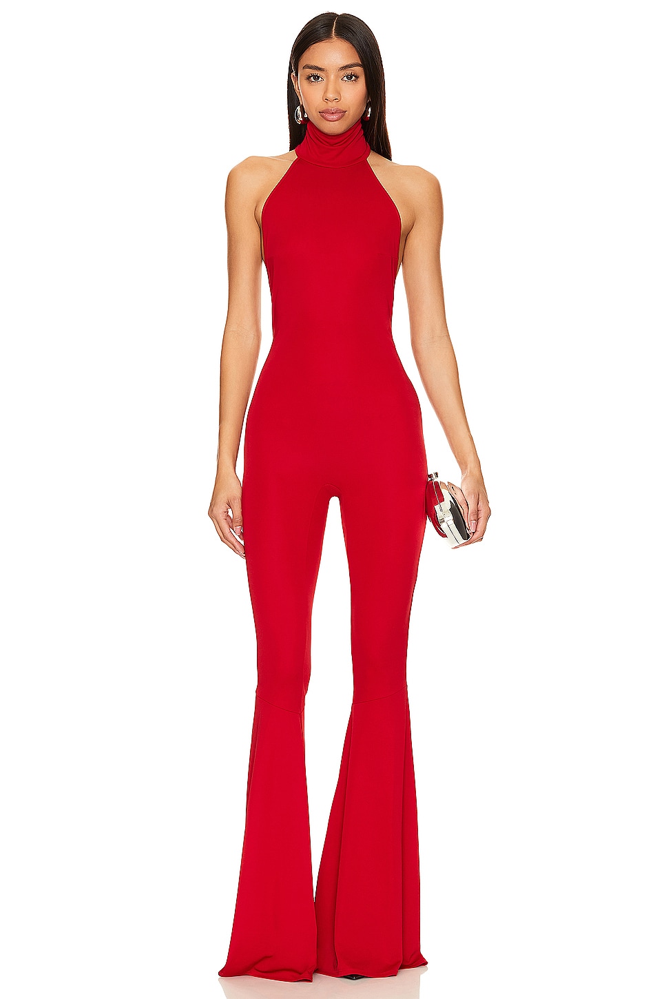 The Andamane Priscilla Flared Jumpsuit in Red | REVOLVE