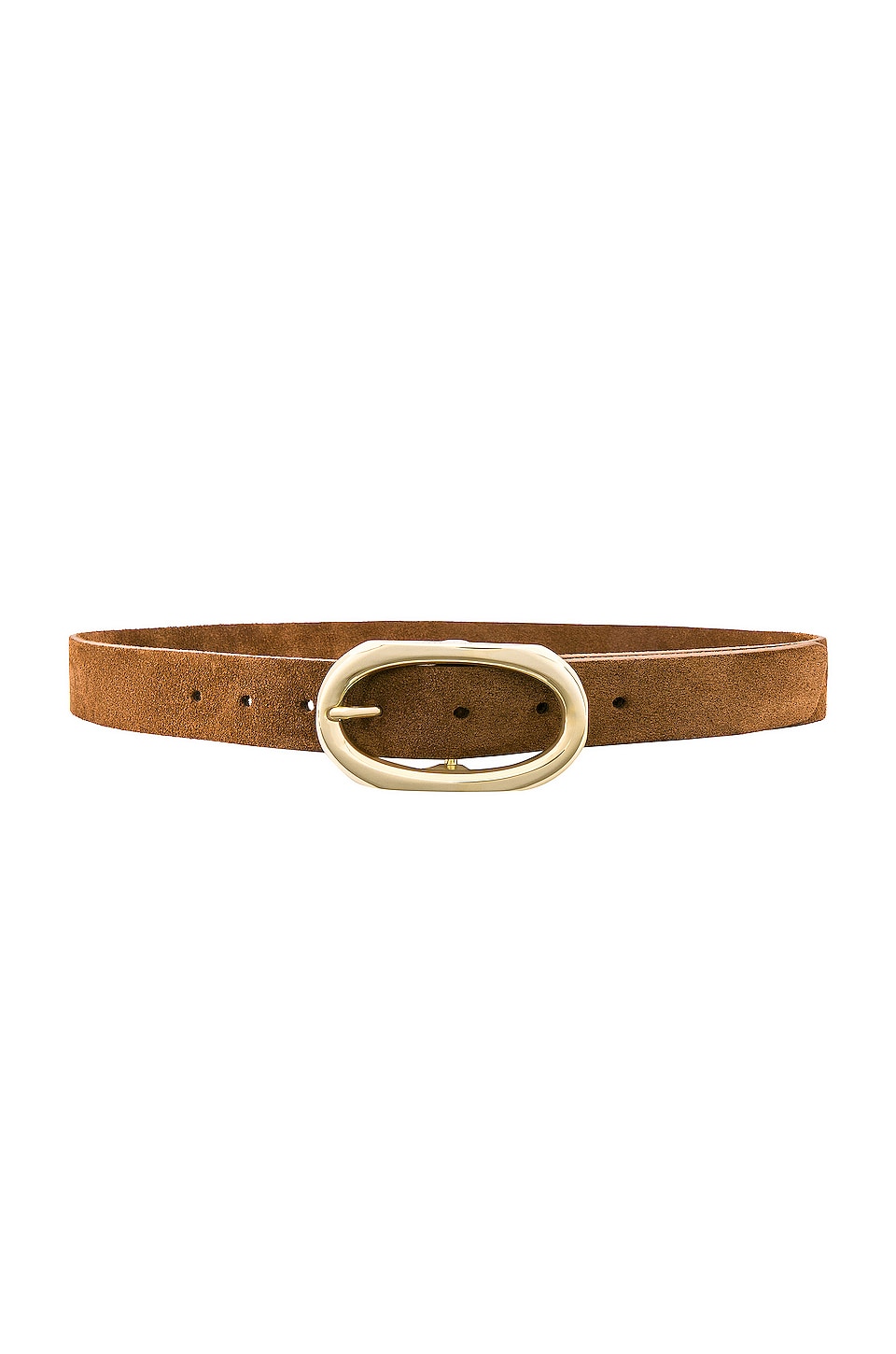 ANINE BING Signature Link Belt in Toffee Suede | REVOLVE