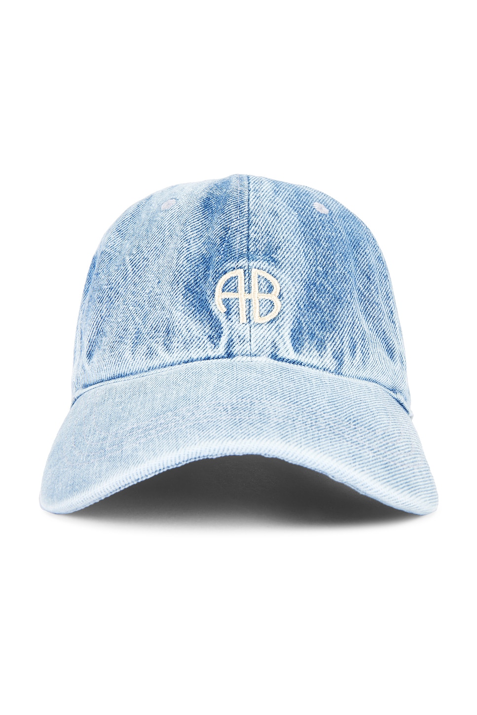 ANINE BING Jeremy Baseball Cap in Blue Denim | REVOLVE