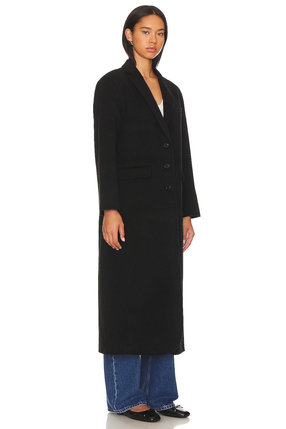 ANINE BING Quinn Coat in Black | REVOLVE