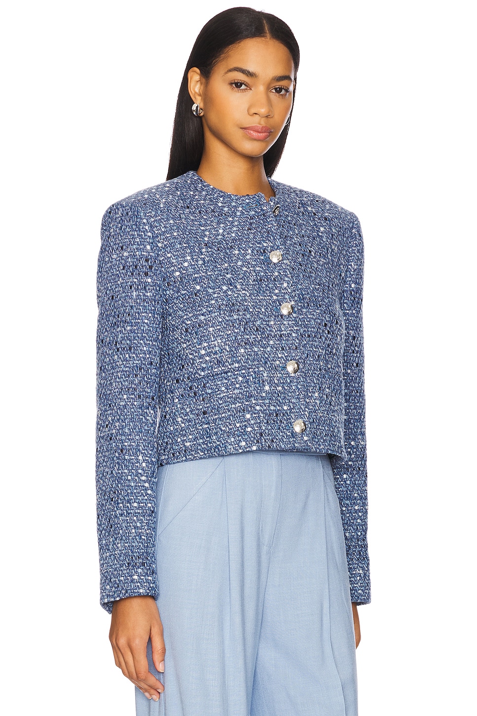 ANINE BING Amber Jacket in Blue | REVOLVE