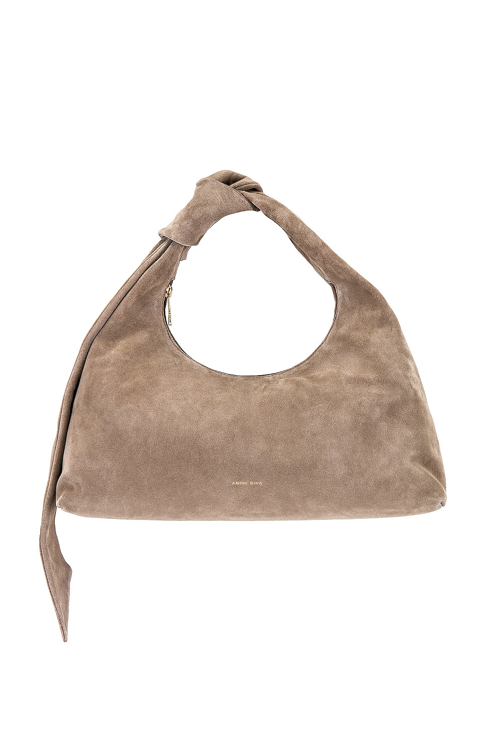 ANINE BING Grace Bag in Taupe Suede | REVOLVE