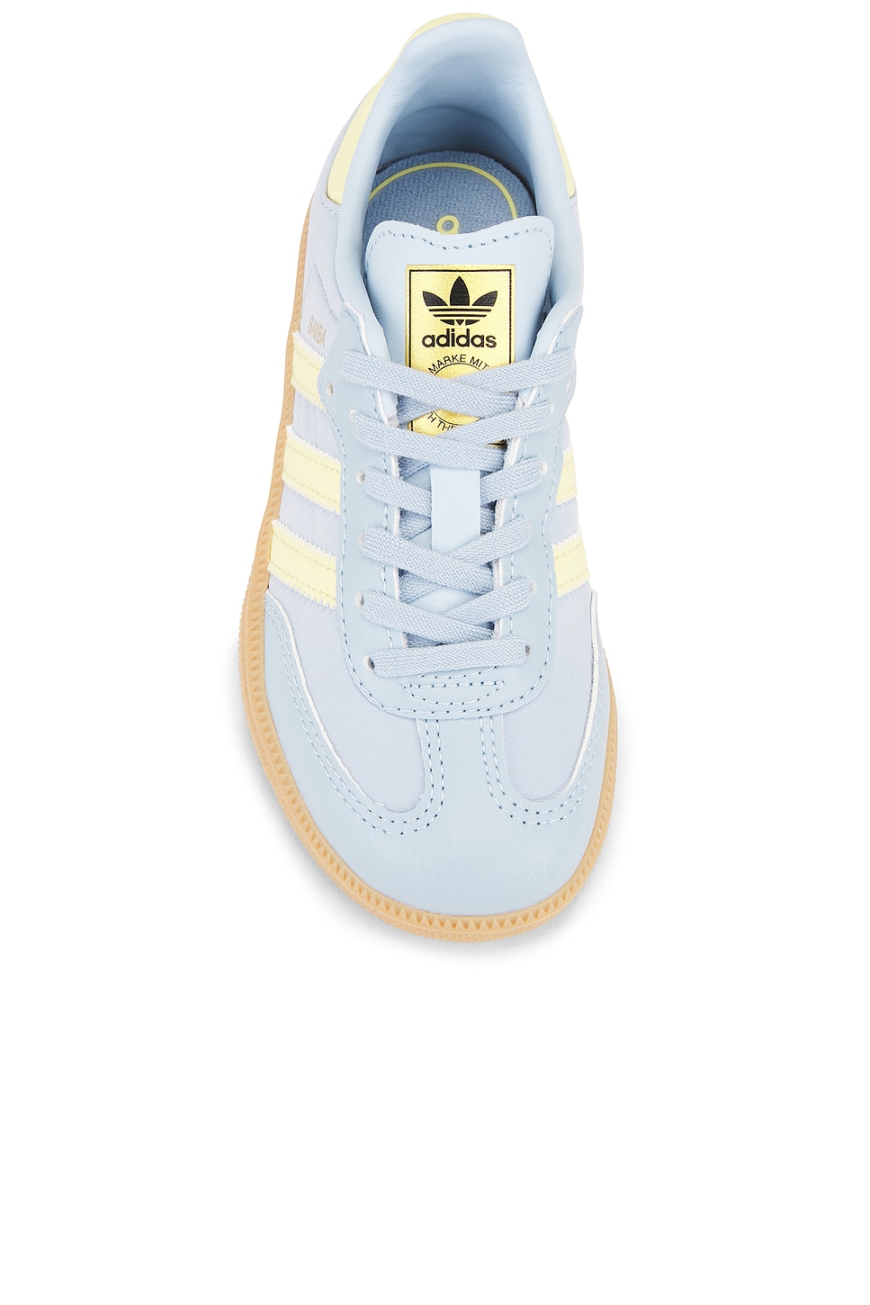 adidas Originals Kids Samba OG Sneaker in Wonder Blue, Powder Yellow ...
