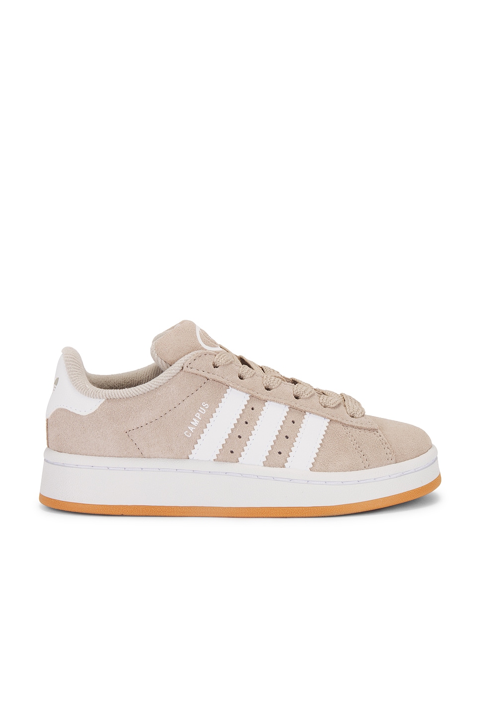 adidas Originals Kids Campus 00s Sneaker in Wonder Beige, White, & Gum ...