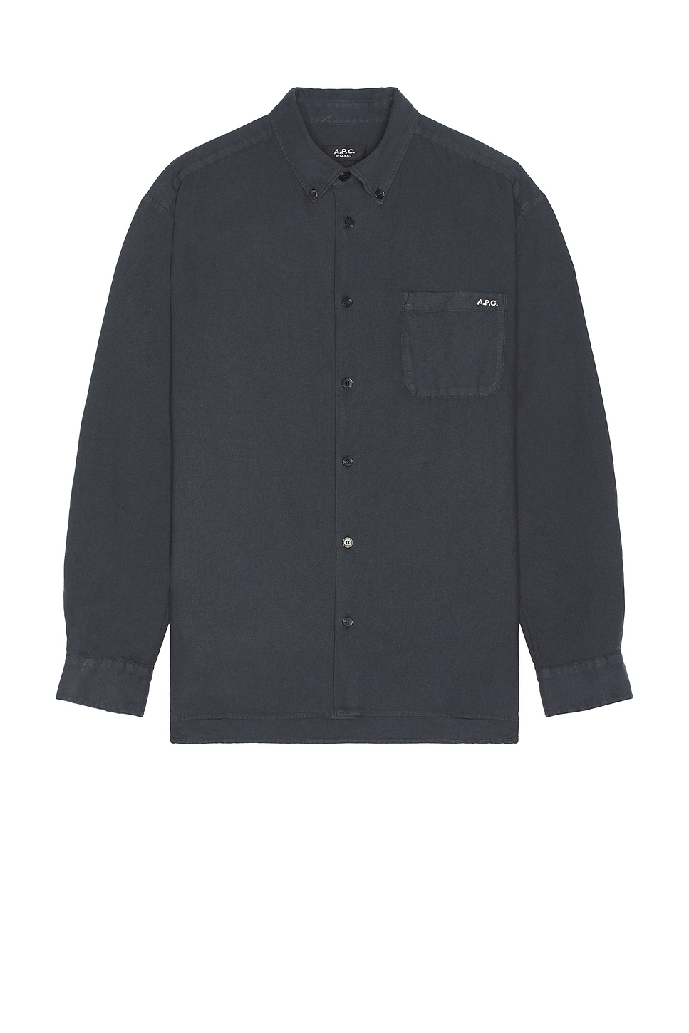 A.P.C. Mateo Shirt in Steel Blue | REVOLVE