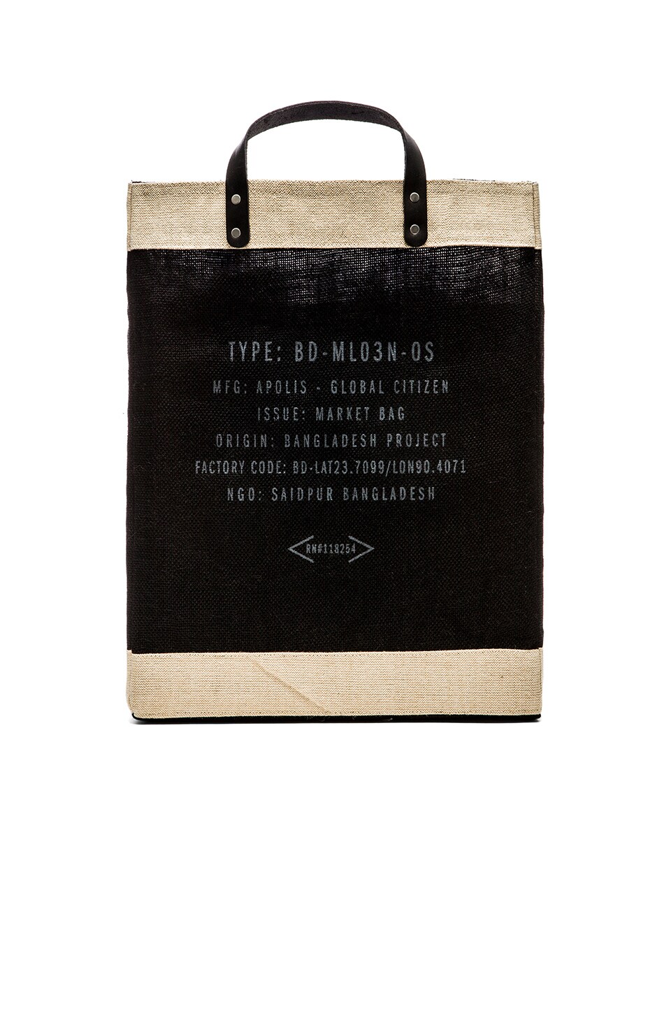 Apolis Market Tote in Black | REVOLVE