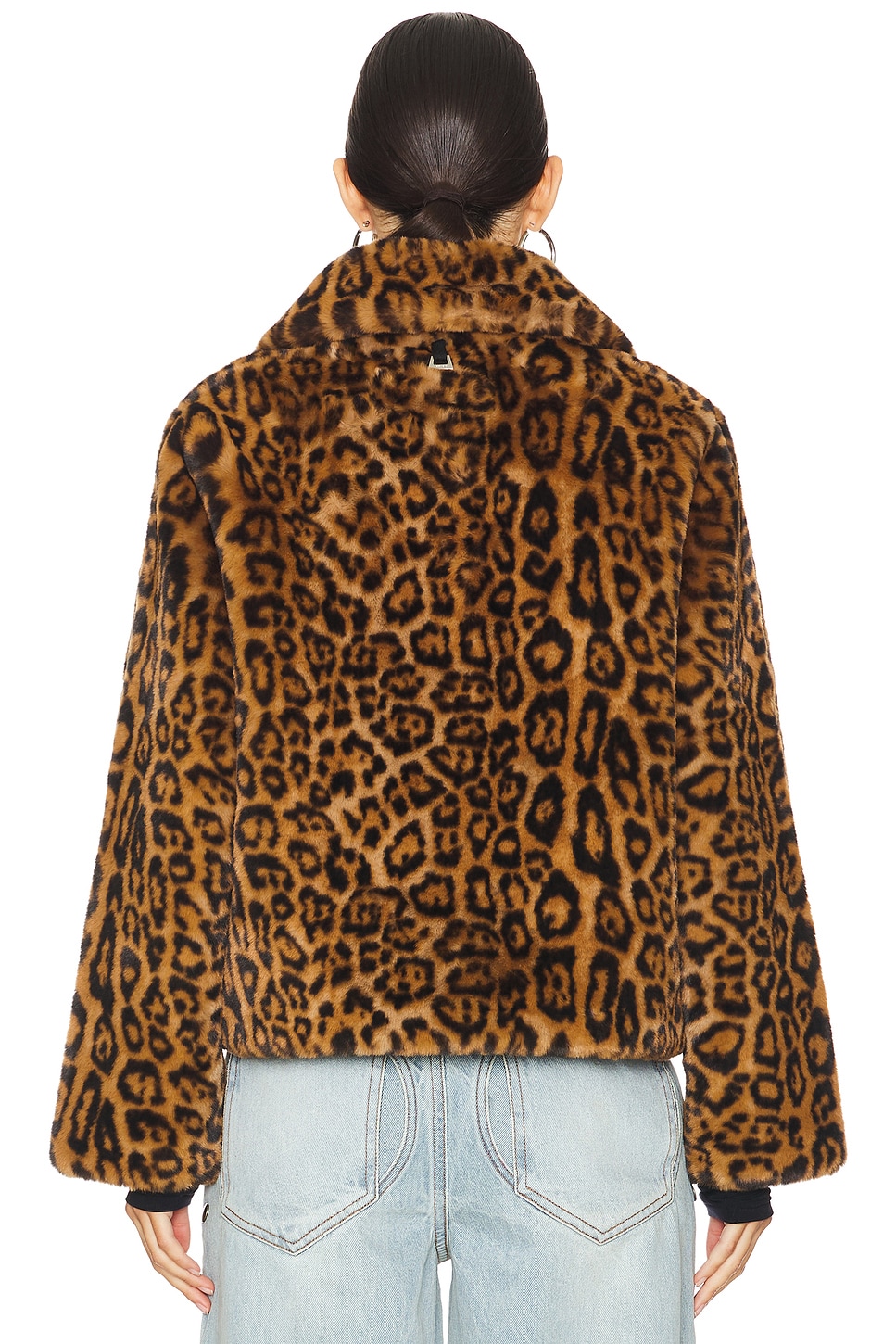 Apparis Elis Leopard Short Coat in Leopard | REVOLVE