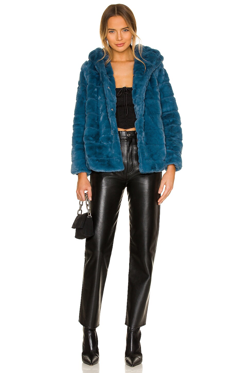 Apparis Goldie 4.0 Faur Fur Jacket in Stone Blue | REVOLVE