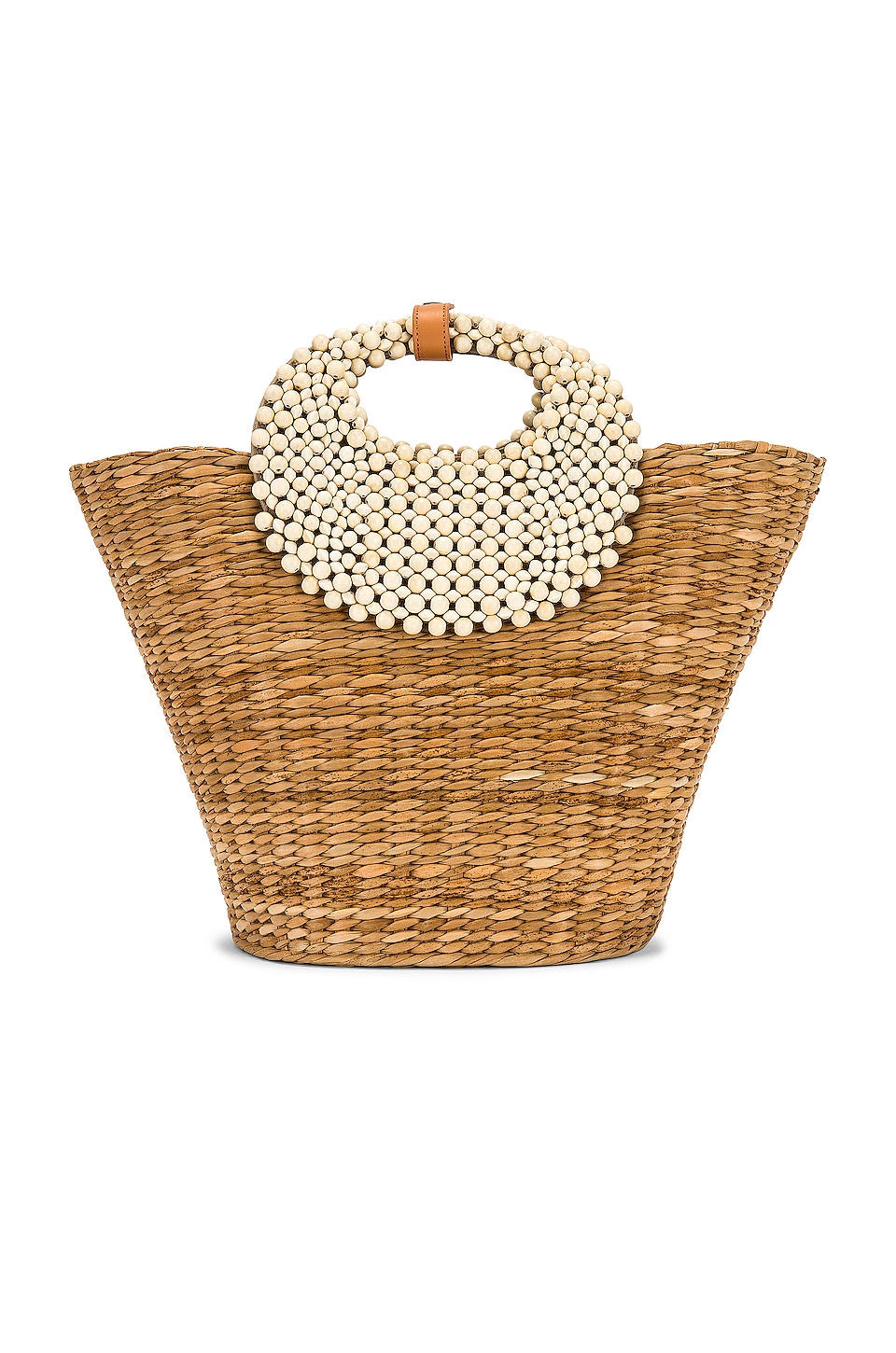 Aranaz Pebble Tote in Natural & White | REVOLVE