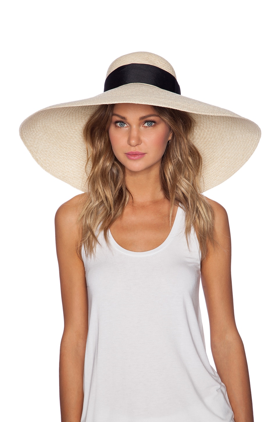 Artesano Playa Hat in Natural & Black | REVOLVE