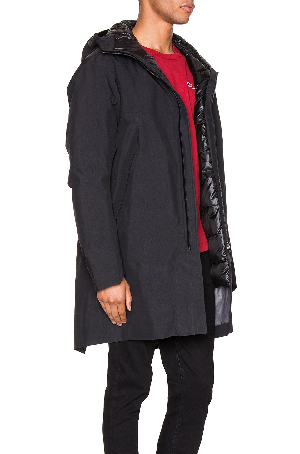 Veilance Monitor Down Coat in Black | REVOLVE