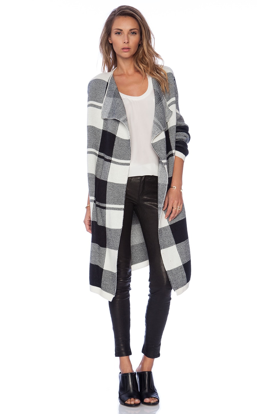 ASILIO Dark Words Cardigan in Black & White | REVOLVE