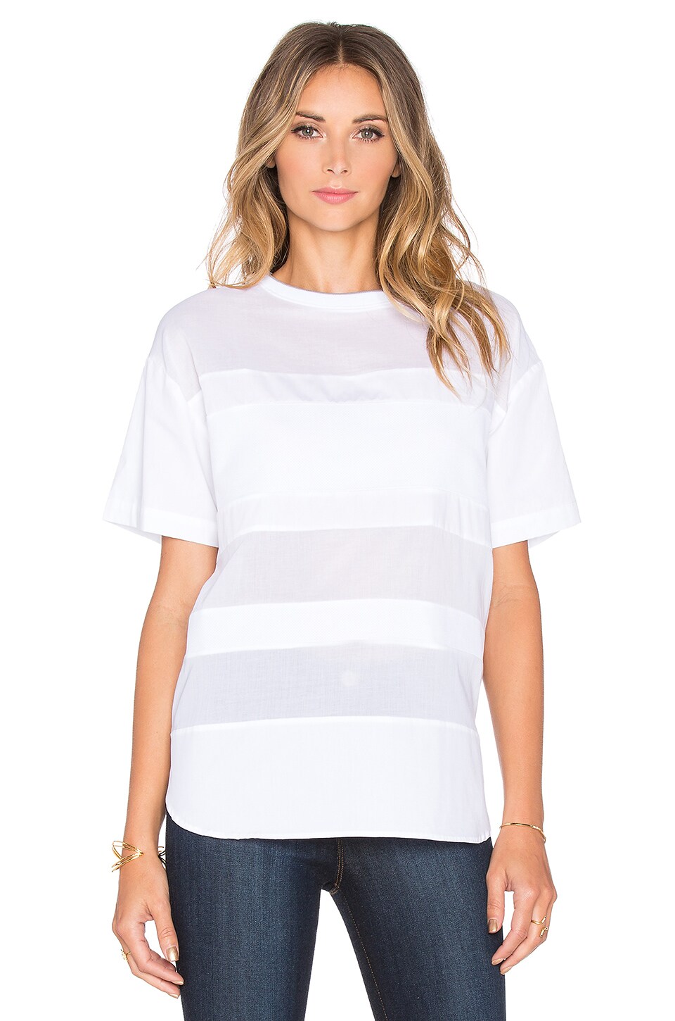 Assembly Label Linear Tee in White | REVOLVE
