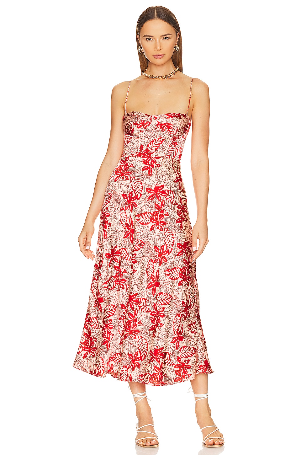 ASTR the Label Josiane Dress in Red Floral | REVOLVE