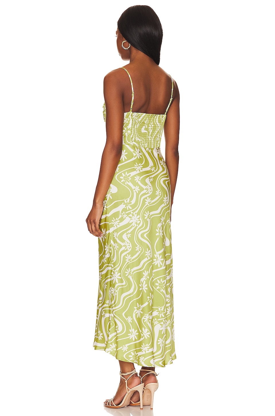 ASTR the Label Mabel Dress in Celery Floral | REVOLVE