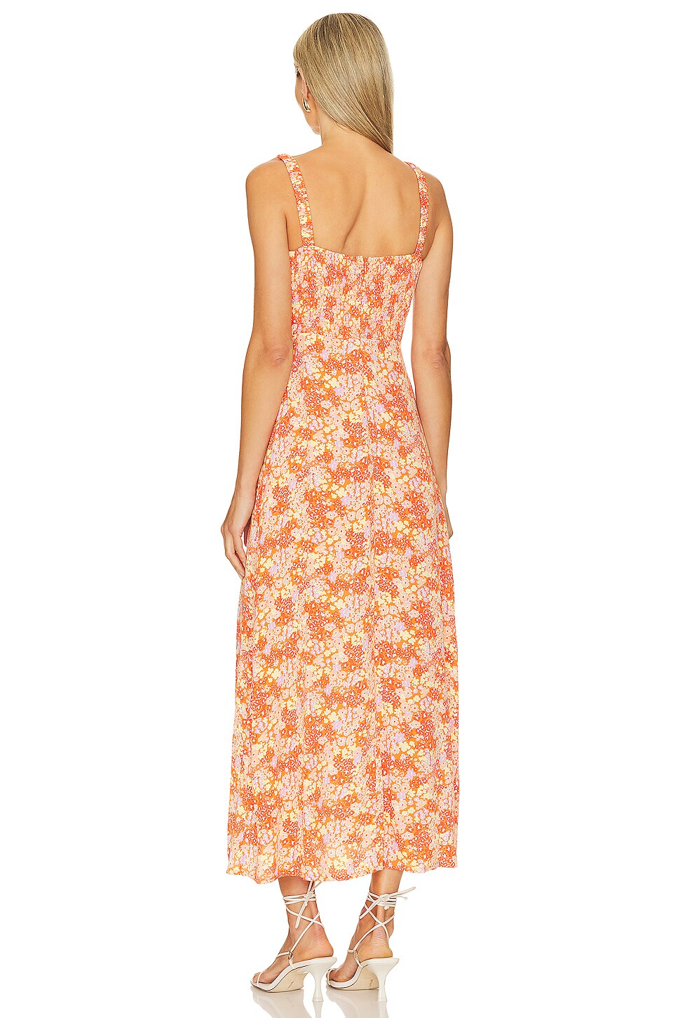ASTR the Label Elsie Dress in Orange Floral | REVOLVE