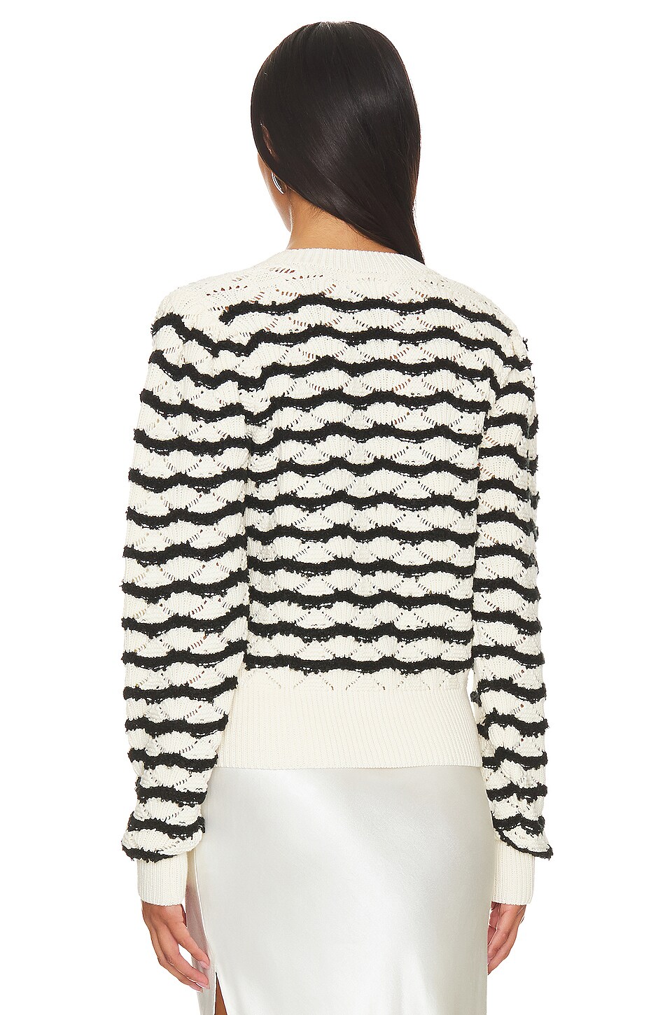ASTR the Label Jaylani Sweater in Cream & Black | REVOLVE