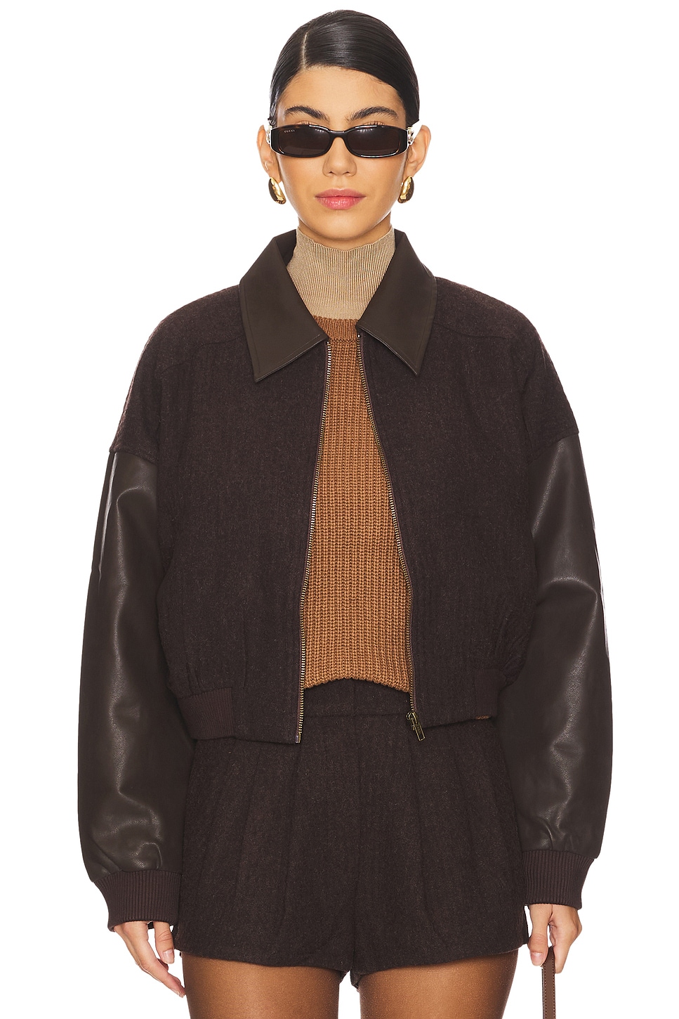 ASTR the Label Sorine Jacket in Brown | REVOLVE