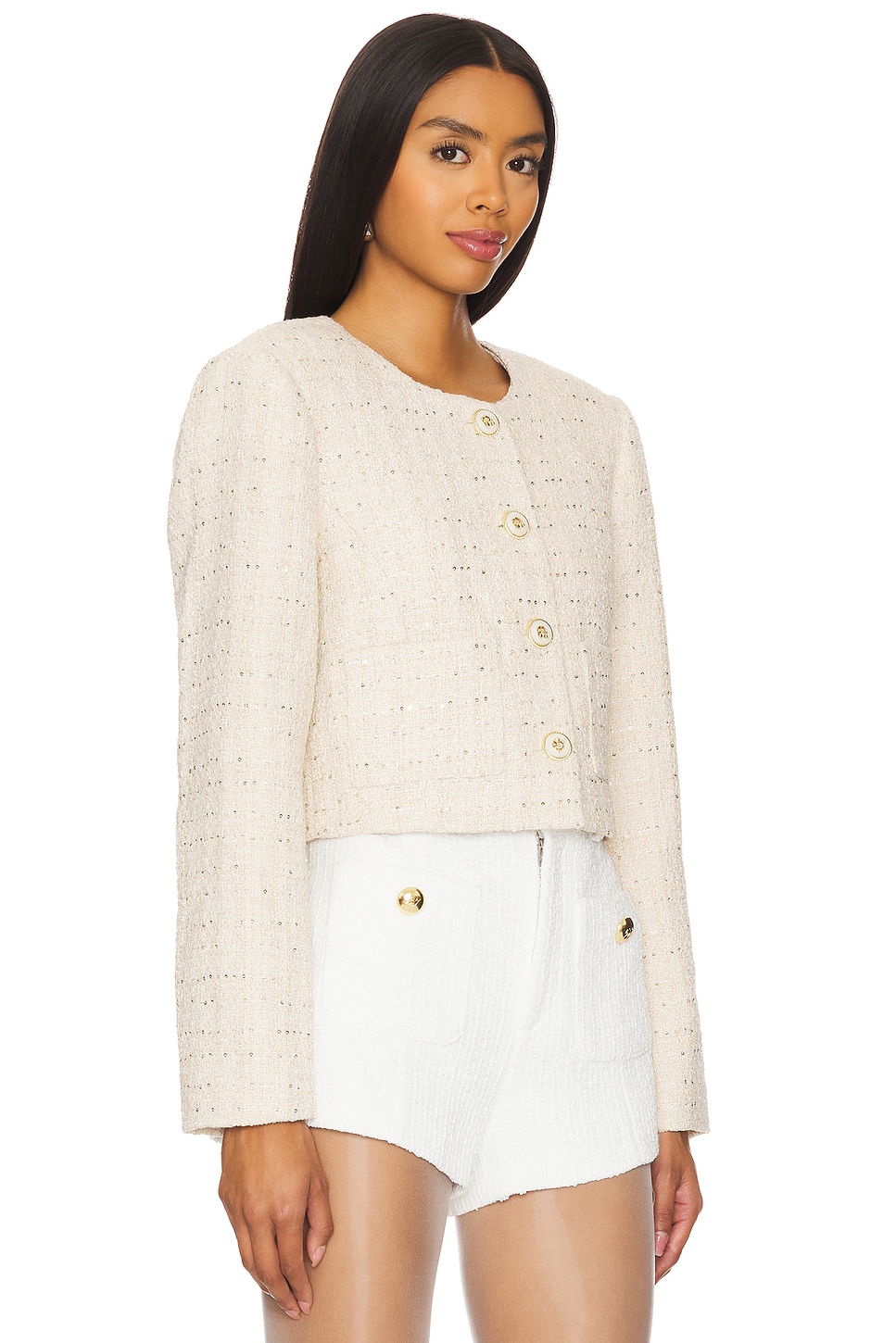 ASTR the Label Milena Jacket in Cream Gold | REVOLVE