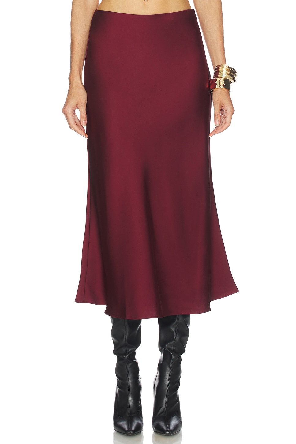 ASTR the Label Windey Skirt in Wine | REVOLVE