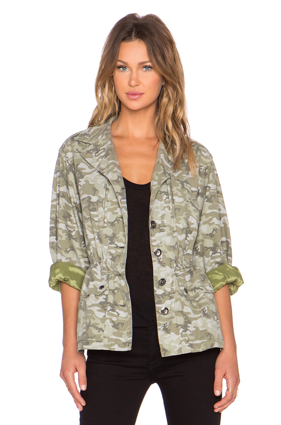 ATM Anthony Thomas Melillo Camo Field Jacket in Moss Combo | REVOLVE