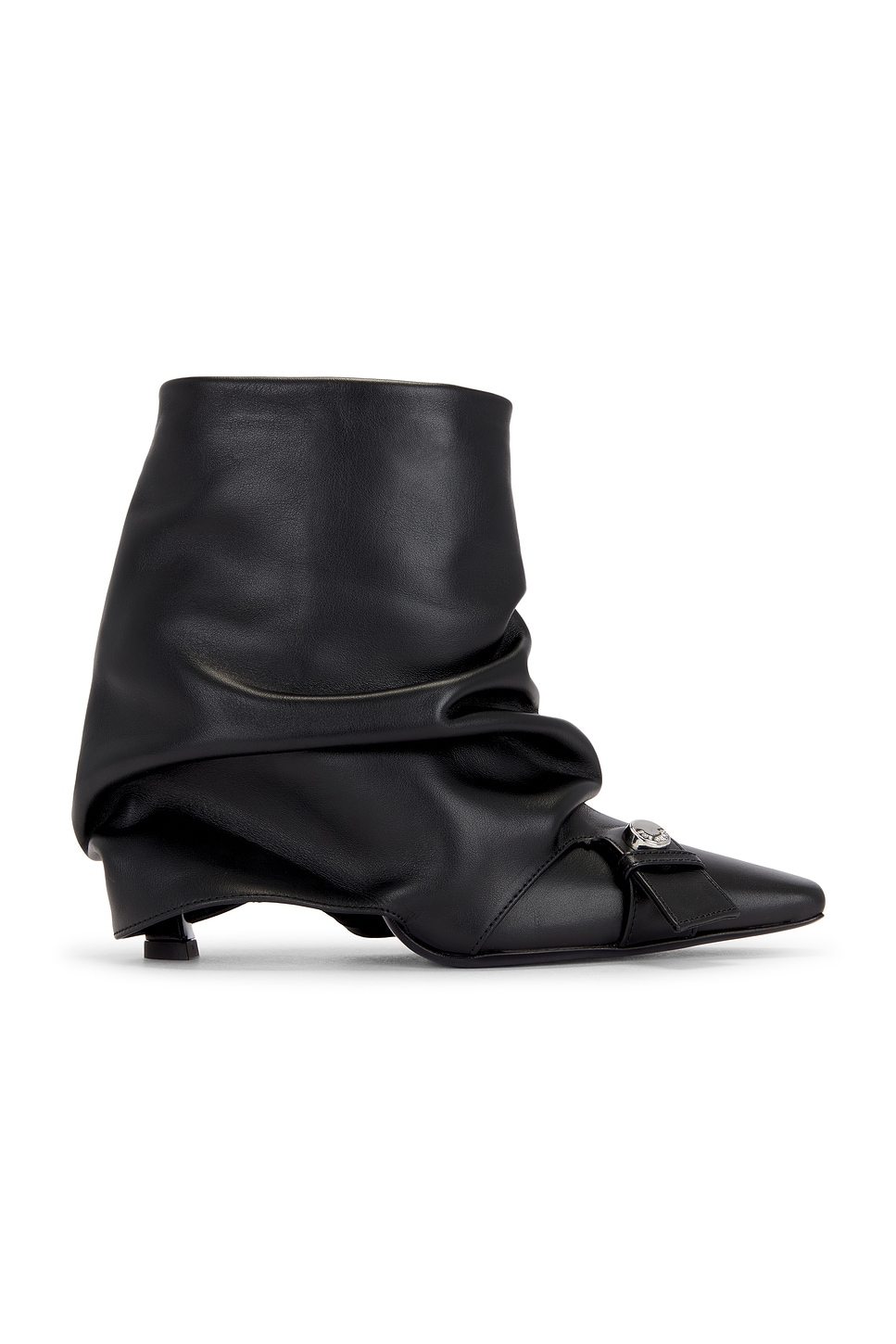 THE ATTICO Juno 95mm Ankle Boot in Black | REVOLVE