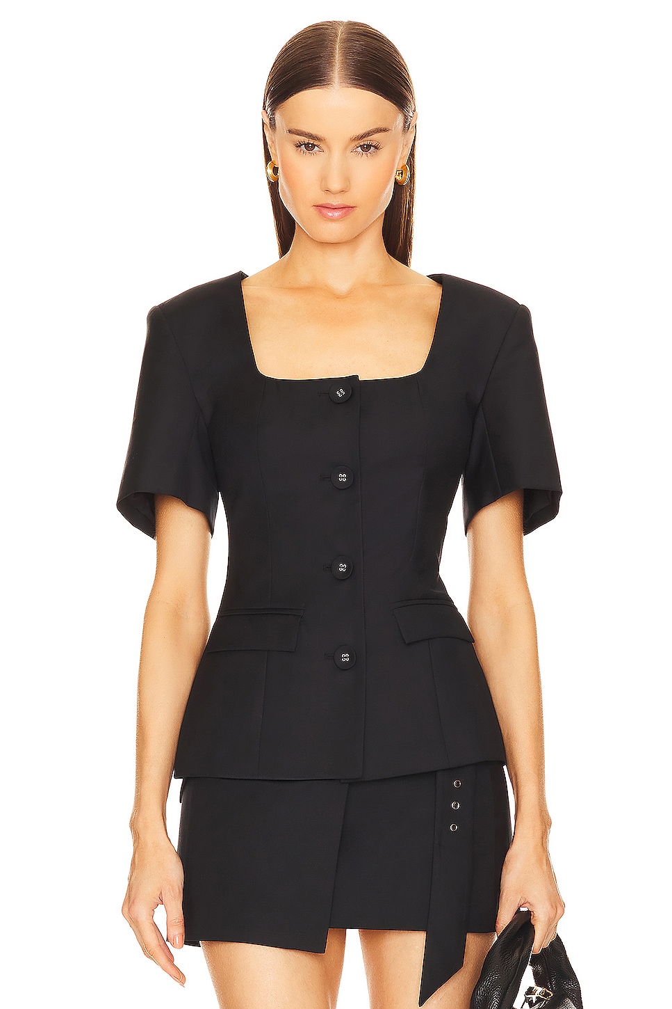 Anna Quan Peyton Top in Black | REVOLVE