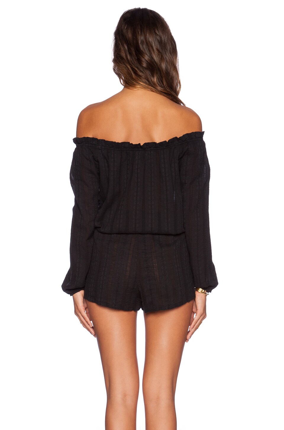 AUGUSTE Nomad Romper in Black | REVOLVE