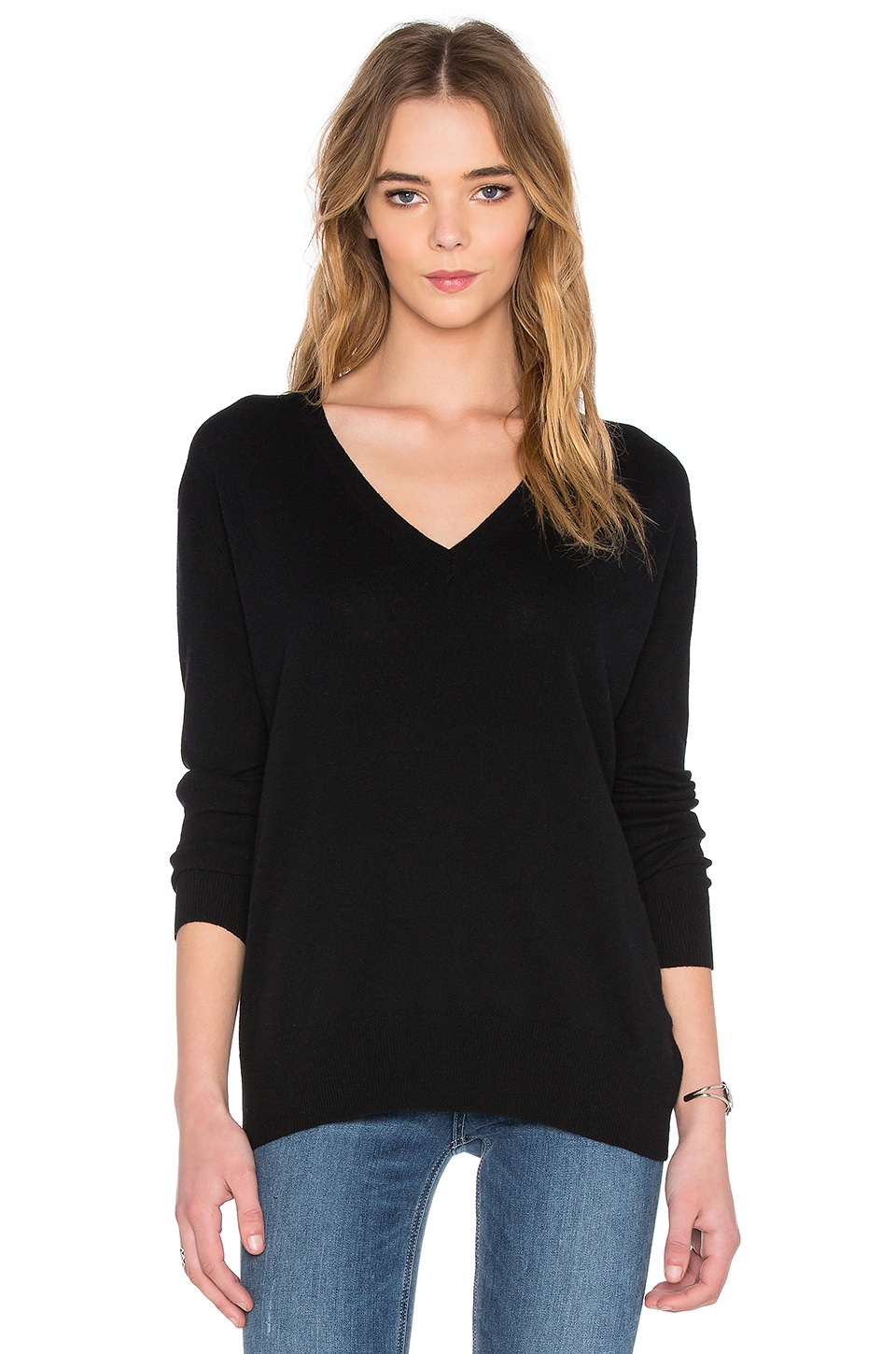 Autumn Cashmere Rock & Love Boyfriend Sweater in Black | REVOLVE