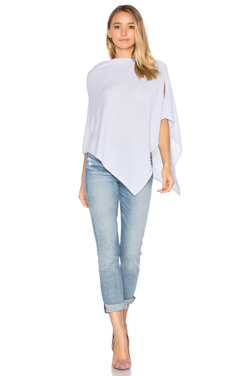 Autumn Cashmere Cropped Poncho in Tranquility | REVOLVE