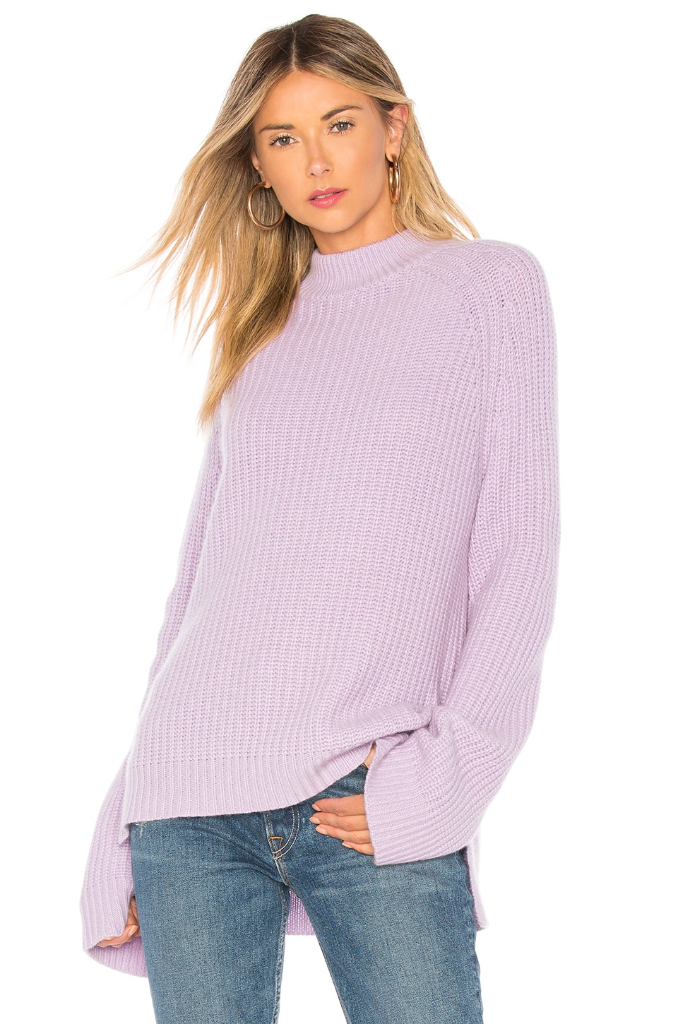 Autumn Cashmere Bell Sleeve Sweater in Lavender | REVOLVE