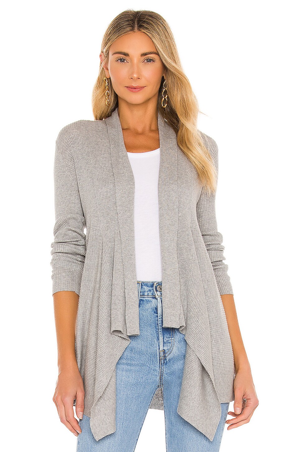 Autumn Cashmere Rib Drape Sweater in Sweatshirt | REVOLVE