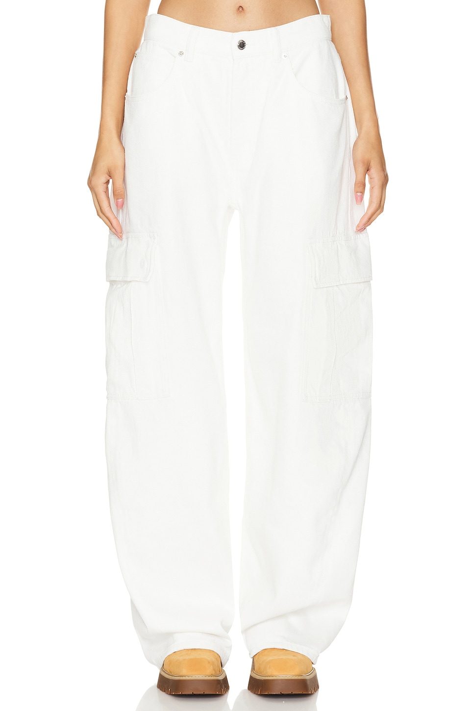 Alexander Wang Oversized Rounded Cargo in Vintage White | REVOLVE