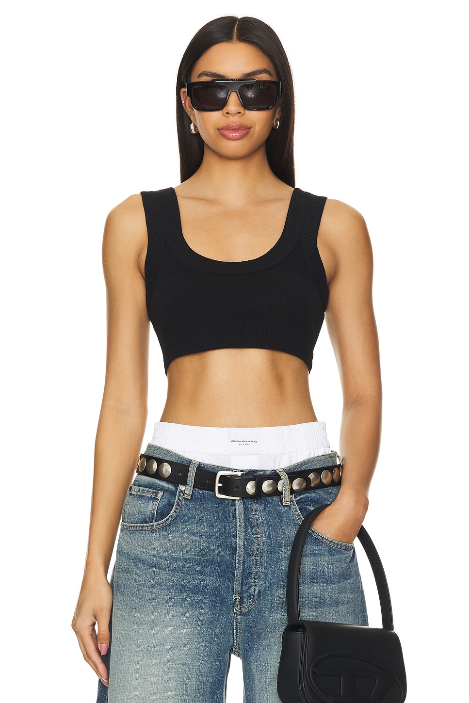 Alexander Wang Tank Bra in Black | REVOLVE