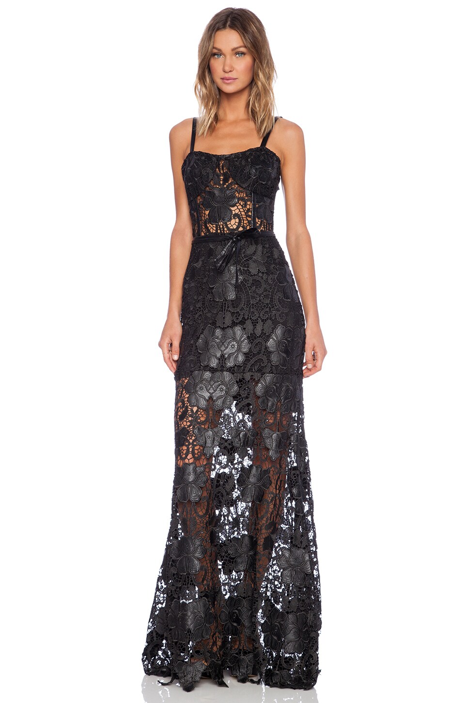 Alexis ROBE DENTELLE MONZON en Jet Black Lace | REVOLVE