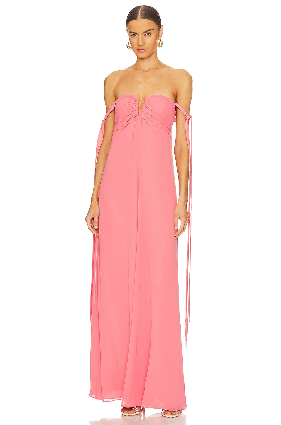 Alexis Dali Gown in Coral Pink | REVOLVE