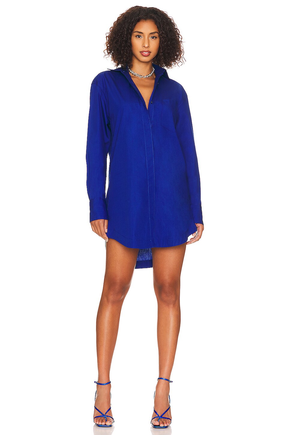 ALIX NYC Clay Shirt Dress in Cobalt | REVOLVE