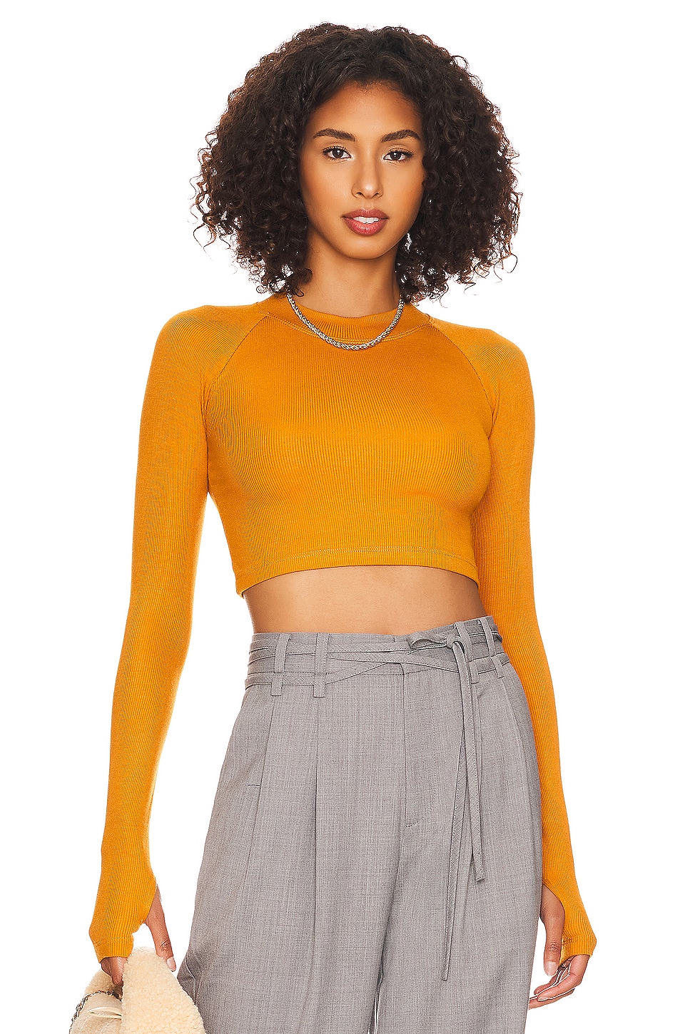ALIX NYC Carson Crop Top in Marigold | REVOLVE