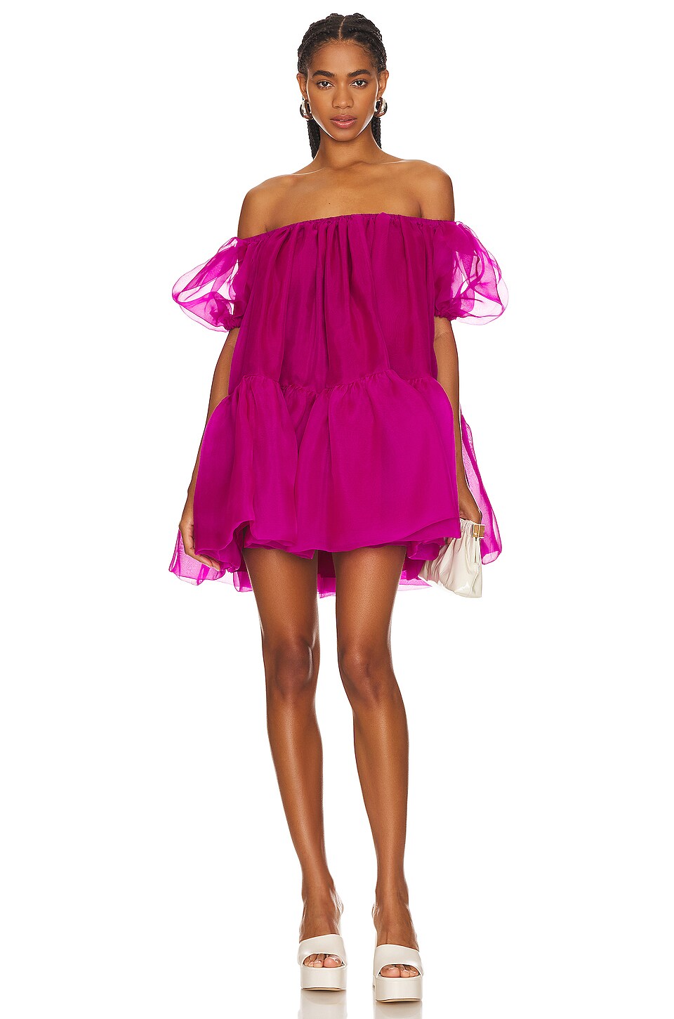 Azeeza Elyssa Mini Dress in Magenta | REVOLVE