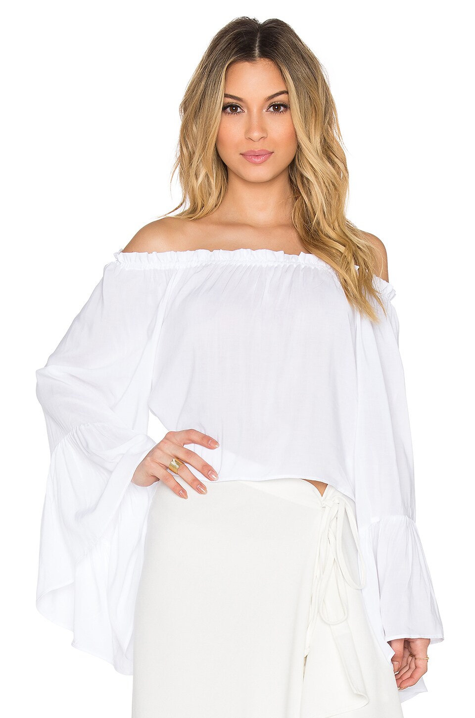 Backstage Alexandra Top in White | REVOLVE